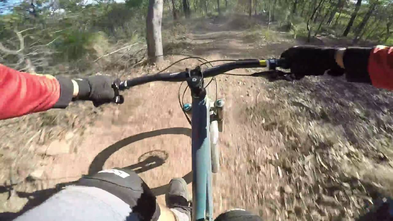 raw mtb jump line Boyne QLD! - YouTube