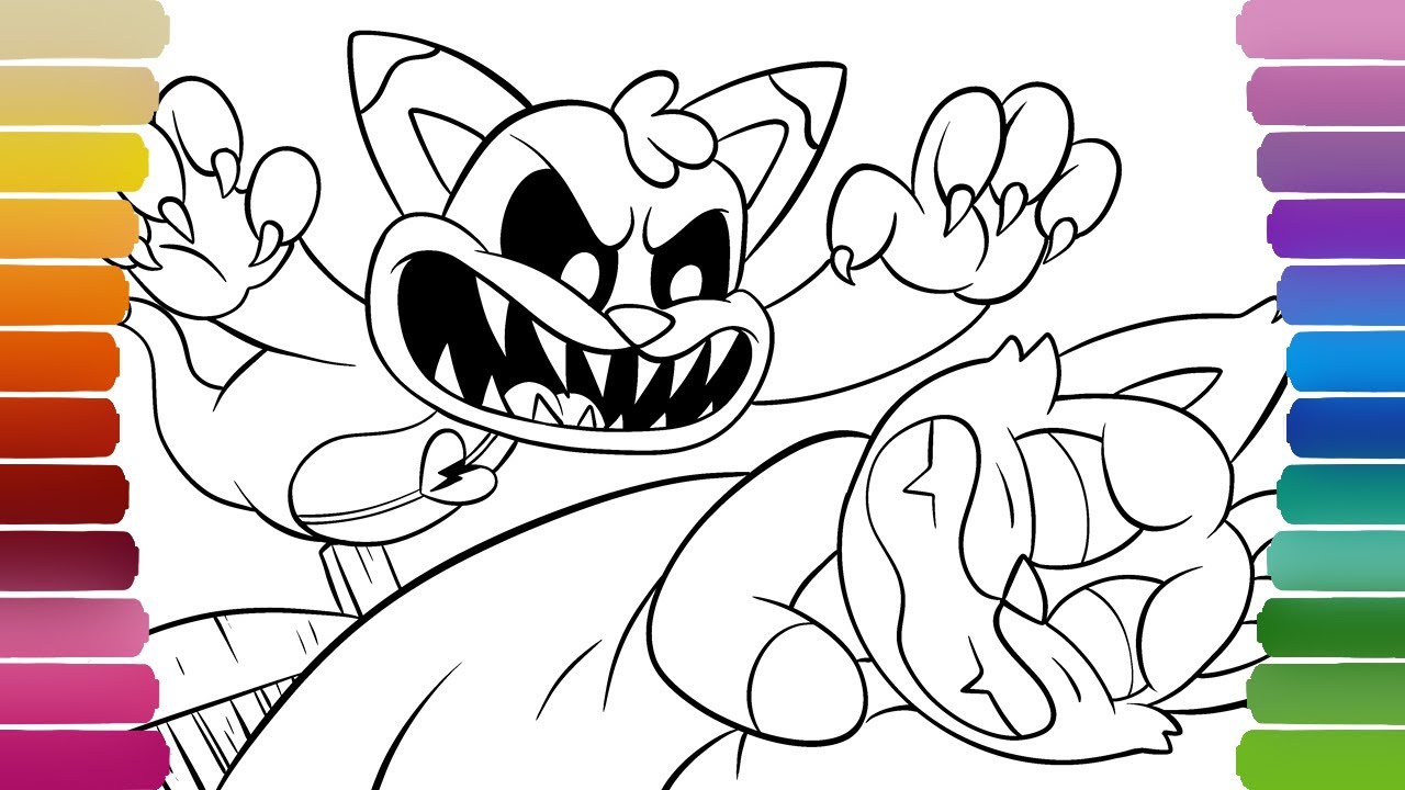 HAUNTED by the REJECT CRITTER Coloring Pages / How to Color Smiling ...