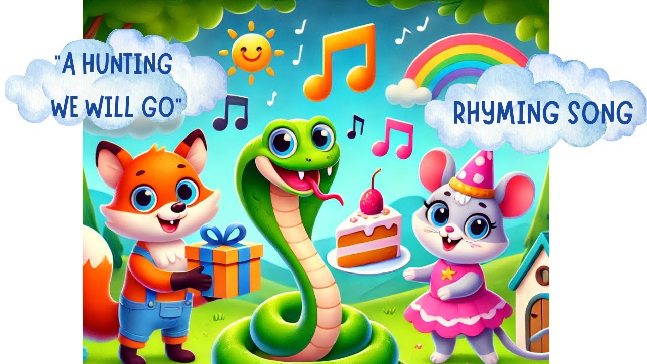 A Hunting We Will Go | Fun Rhyming Song for Kids | Interactive Learning ...