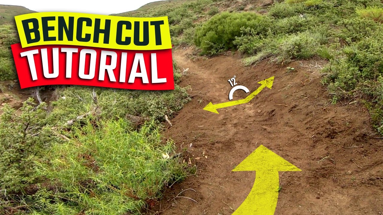 How to build mtb trail // Trail building 101 bench cut - YouTube