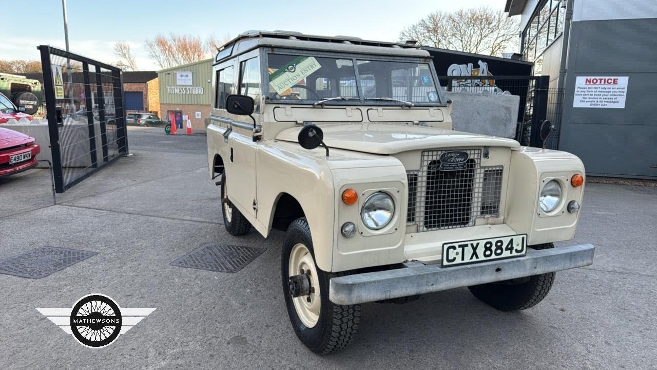 1971 LAND ROVER 88" - 4 CYL| MATHEWSONS CLASSIC CARS | AUCTION: 12,13 ...