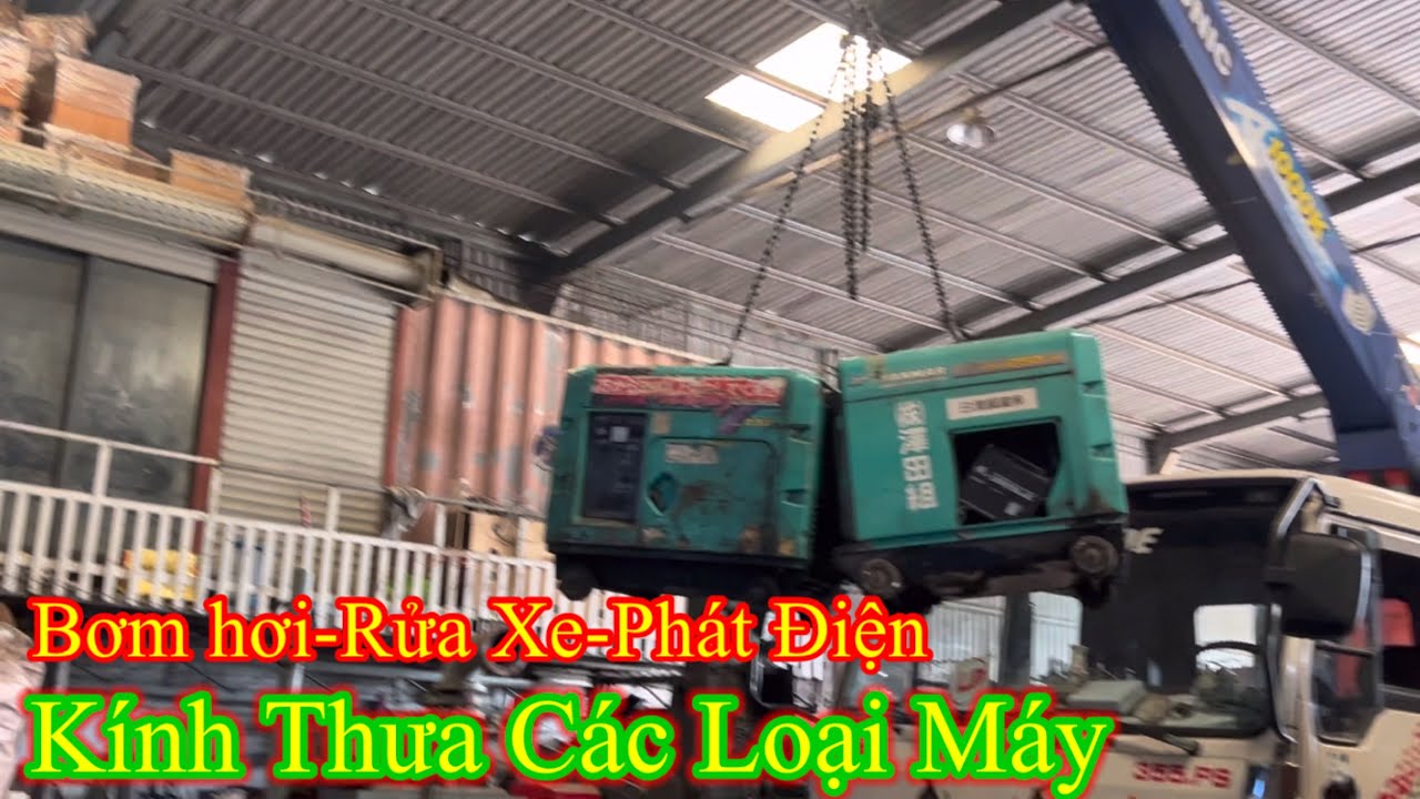 Clip 1044 | Máy bơm hơi | hitachi | banzai | rửa xe | phát điện | kính ...
