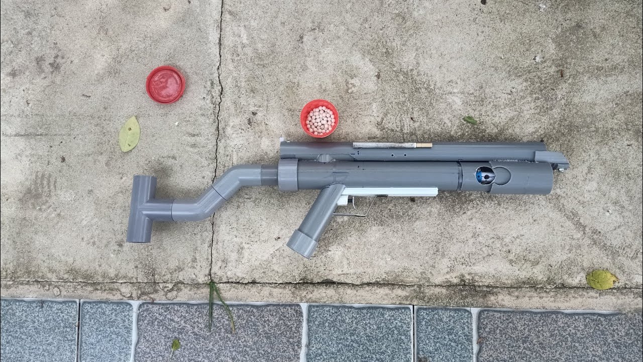 test gun pvc GAS bắn đạn airsoft - YouTube