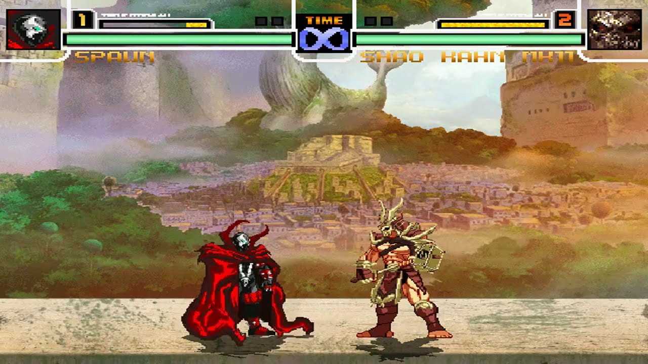 SPAWN 🔴 |V.S| 🔴 SHAO KAHN | EPIC FIGHT | MUGEN | - YouTube