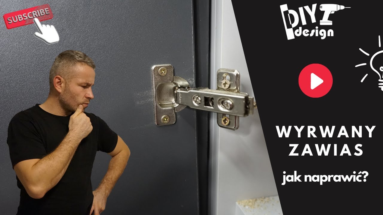 Jak naprawić urwany zawias w szafce🤔🔨 Jak naprawić wyrwane zawiasy w ...