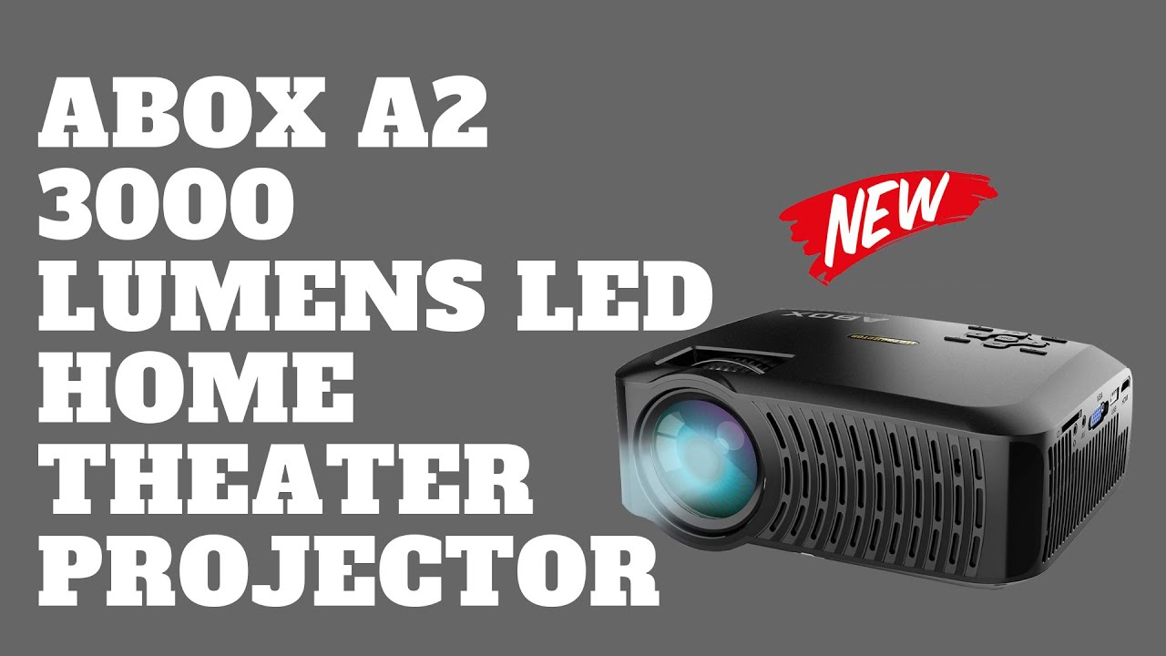 ABOX A2 Home Theater Projector 3000 Lumens LED - YouTube