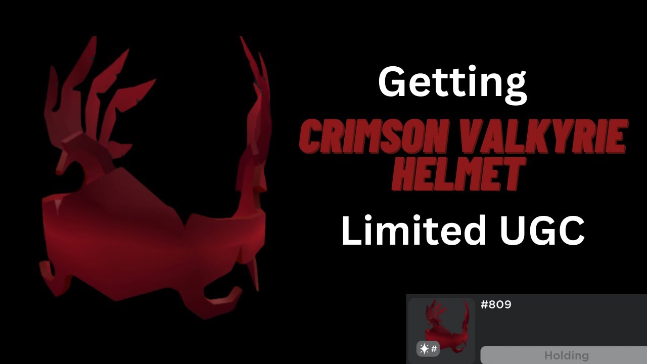How to get FREE “Crimson Valkyrie Helmet” Limited UGC item in Roblox ...
