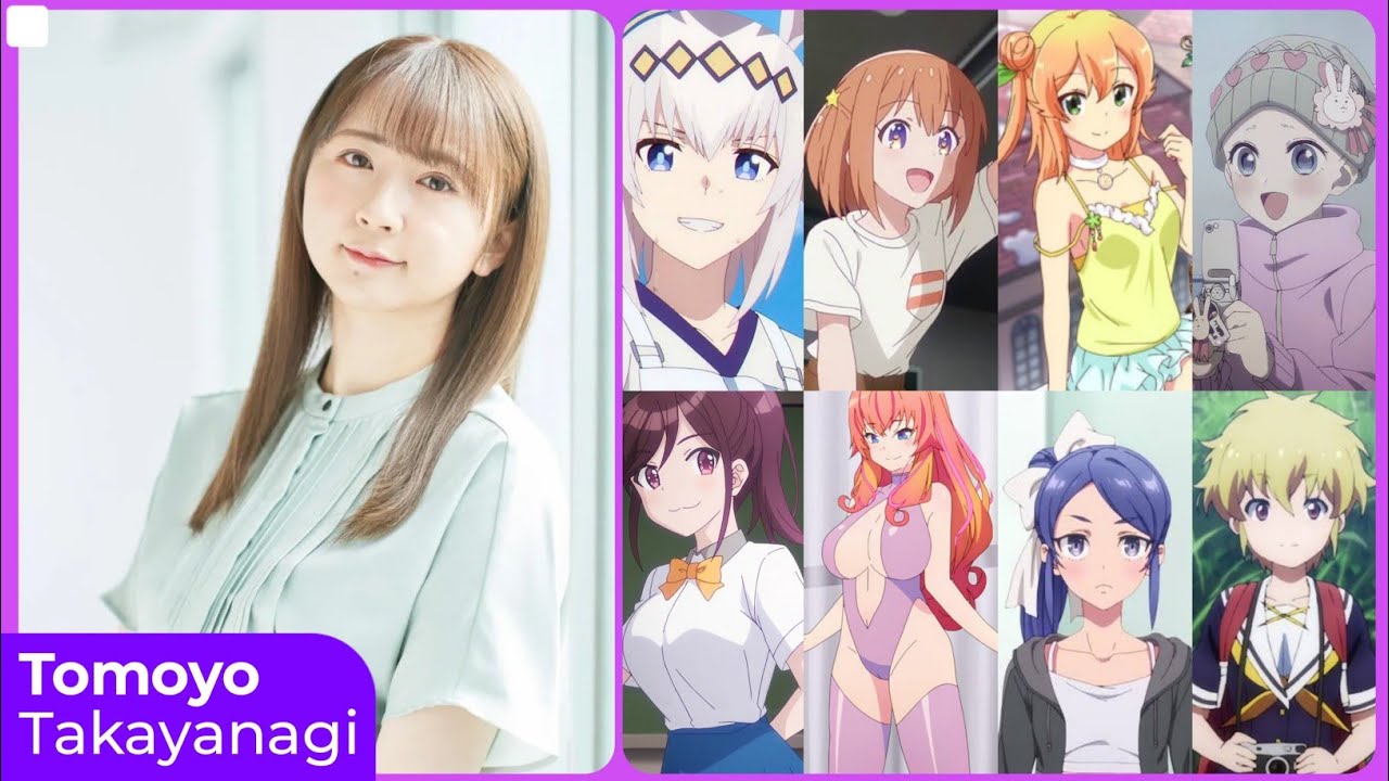 Tomoyo Takayanagi [高柳 知葉] Top Same Voice Characters Roles - YouTube
