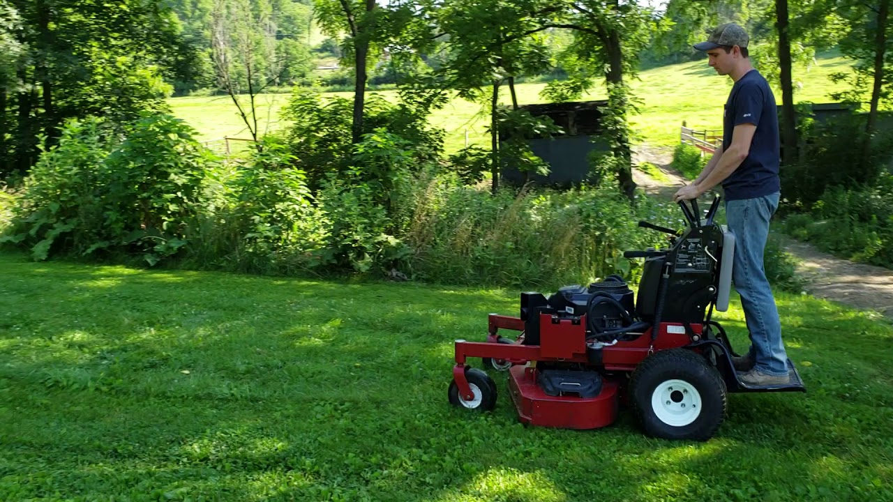 2010 Exmark 48" Vantage Stand On Commercial Lawn Mower For Sale! - YouTube
