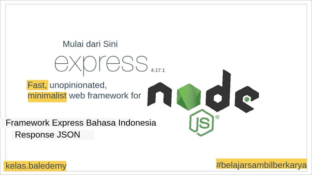 Express Js Tutorial Indonesia 9 Response JSON YouTube Express Js Tutorial Indonesia 9 Response JSON YouTube
