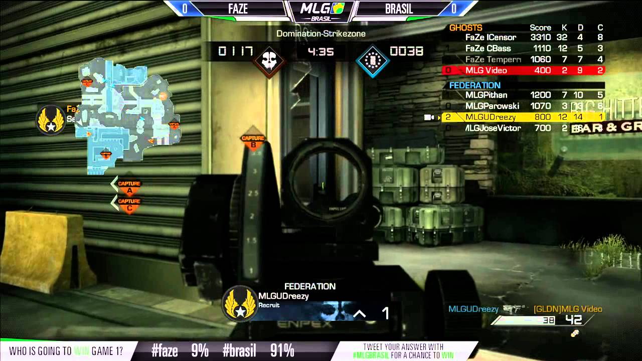 Faze vs Team Brasil - Game 1 (MLG Brasil Launch Party) - YouTube