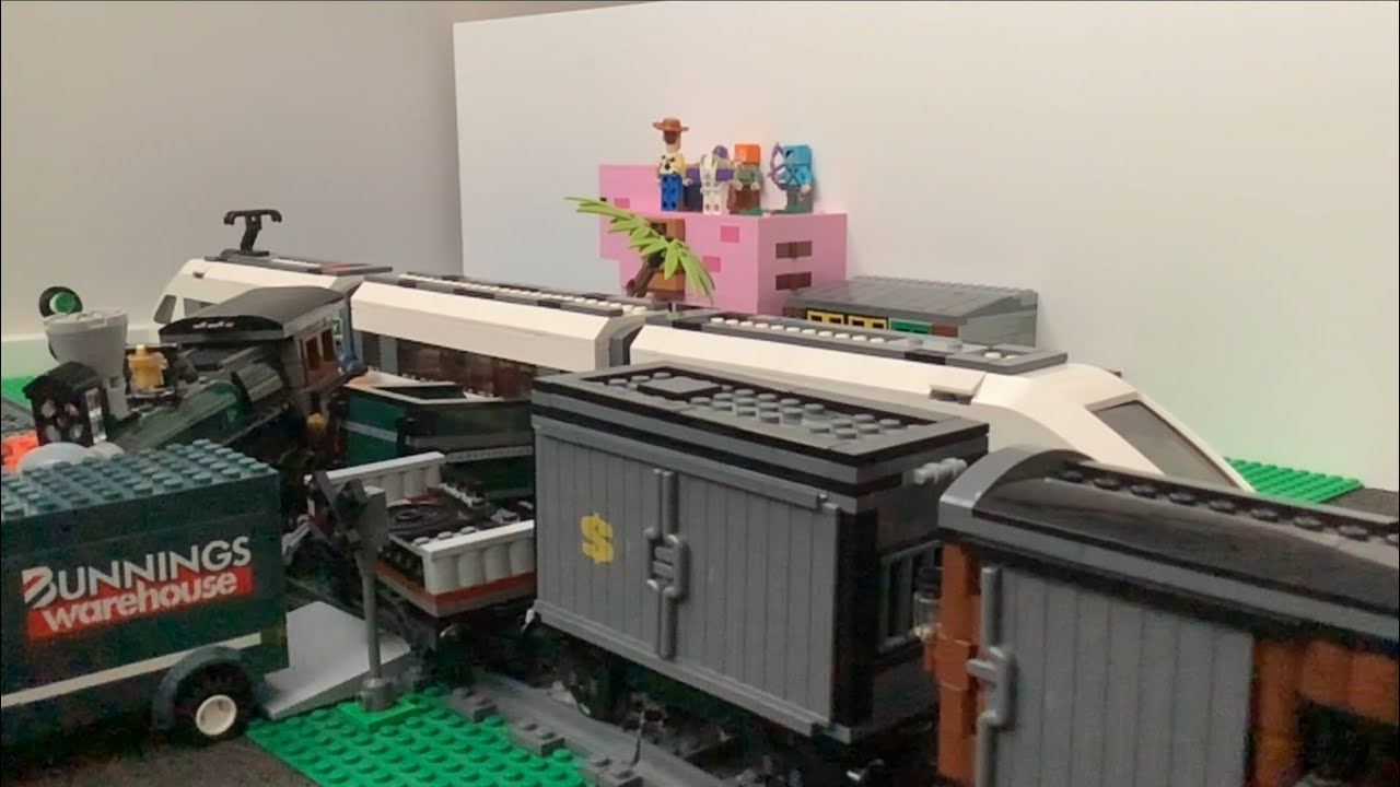 Lego Train crash compilation #19 - YouTube
