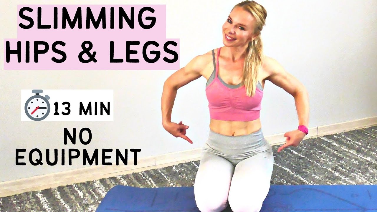 Slimming HIPS and slim LEGS | How to get beautiful legs workout at home ...