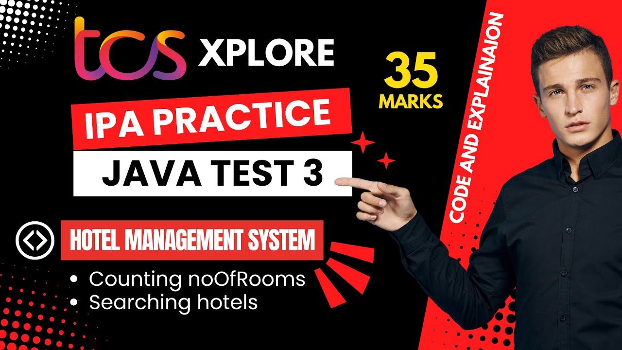 Hotels Management System | TCS Xplore Java Test 3 | 35 mark - YouTube