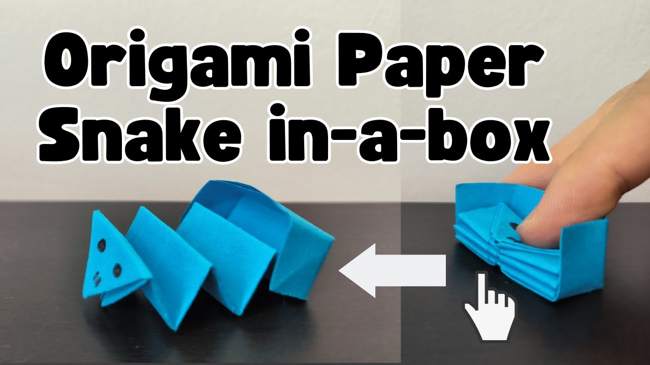 DIY Easy Origami Paper Snake in-a-box toy - How to Make Step by Step ...