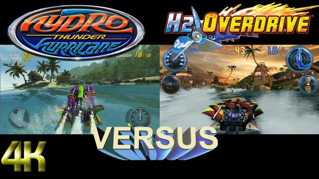 Hydro Thunder Hurricane Vs H2Overdrive - Monster Island/Temple of Flume ...