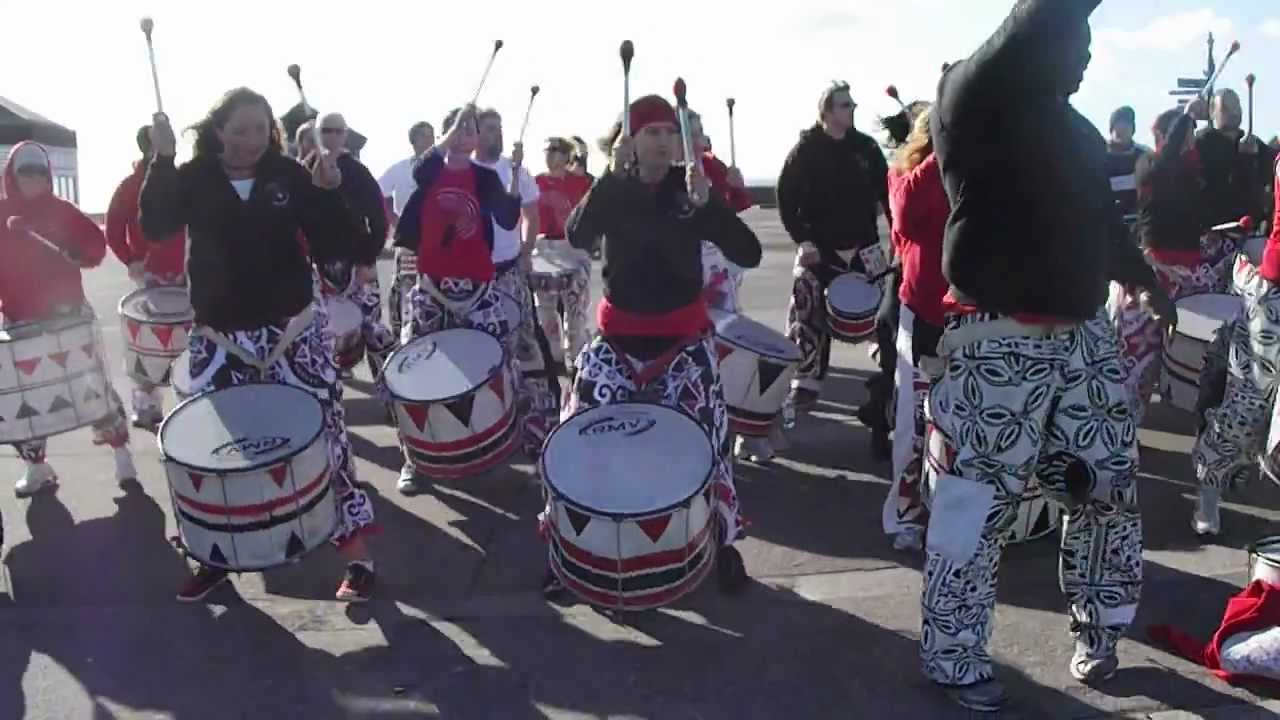 Batala Portsmouth at Bupa Great South 5k run - YouTube