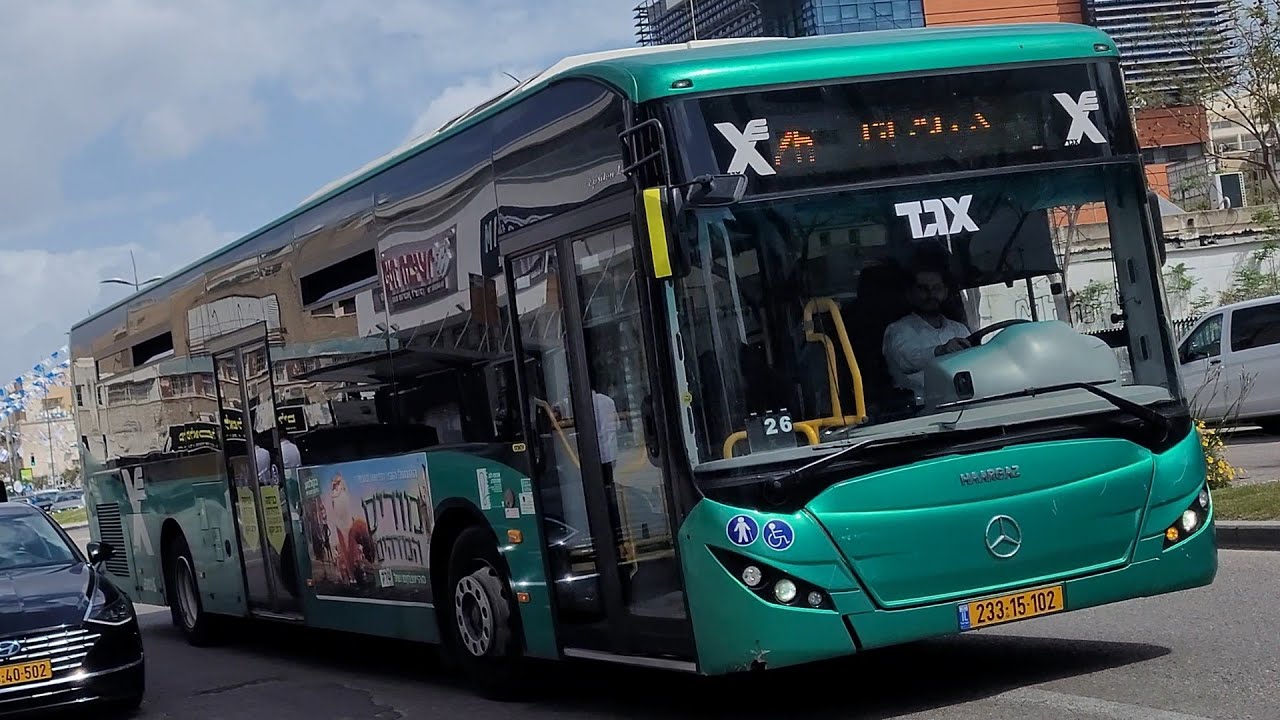 Mercedes Benz Oc500 Epsilon LE of Egged on Route 26 on Ha'Atsmaut st ...