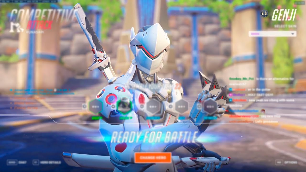 NECROS GENJI GAMEPLAY ON NEW MAP - RUNASAPI! OVERWATCH 2 SEASON 11 ...