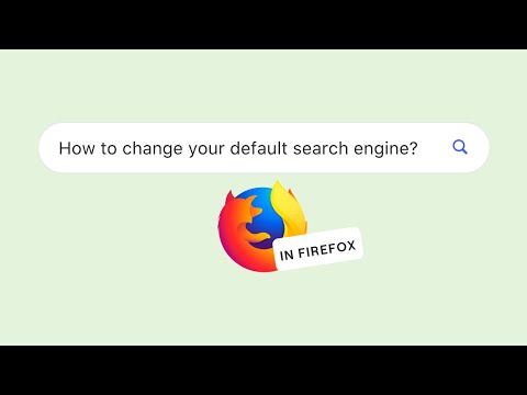 How To Change Your Default Search Engine (IN FIREFOX)