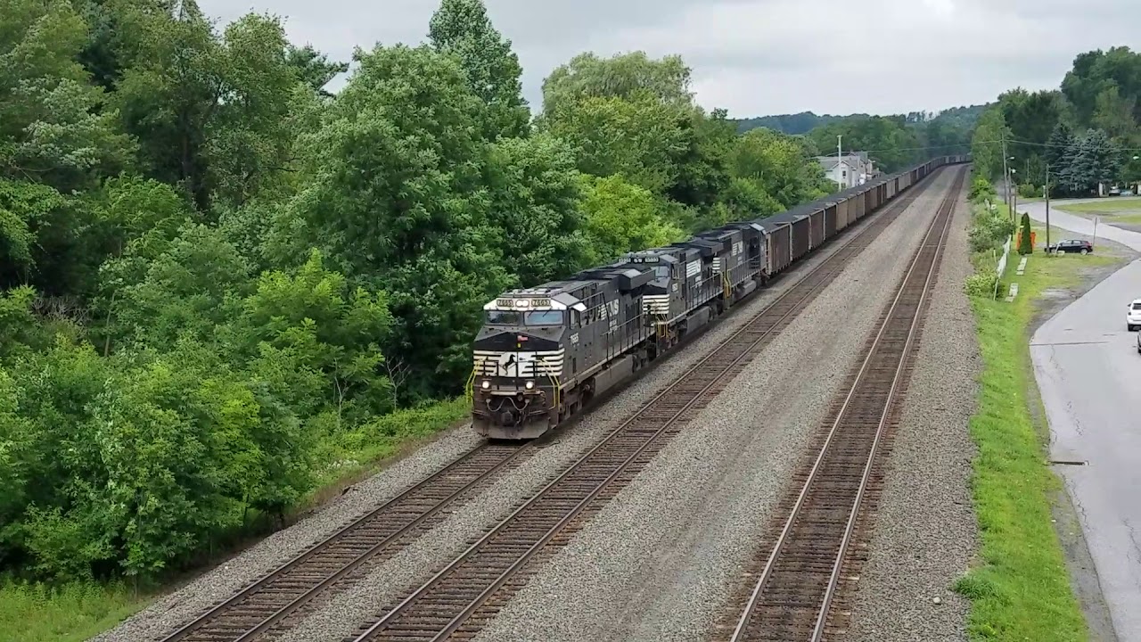 Half train of coal Westbound at Lilly. - YouTube