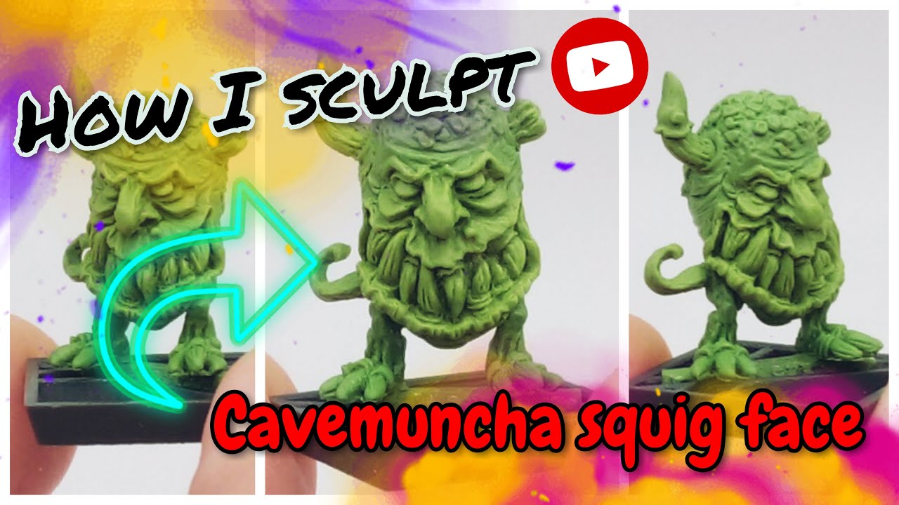 Watch me sculpt on camera for the first time! How I sculpt a cavemuncha ...