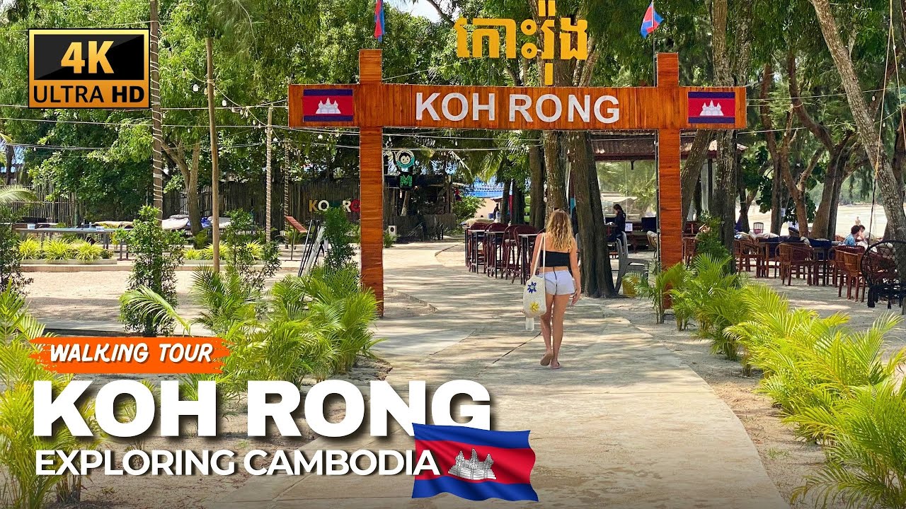 KOH RONG, Cambodia 🇰🇭 Exploring Tropical Beaches & Island Life | 4K ...