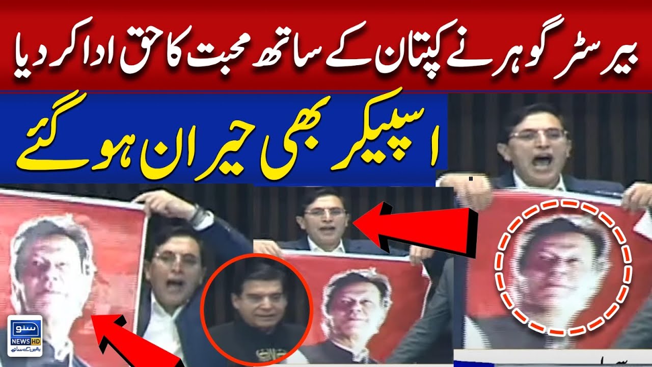 Barrister Gohar Ny Kaptan Sy Muhabat Ka Haq Ada Kardia Speaker Bhi