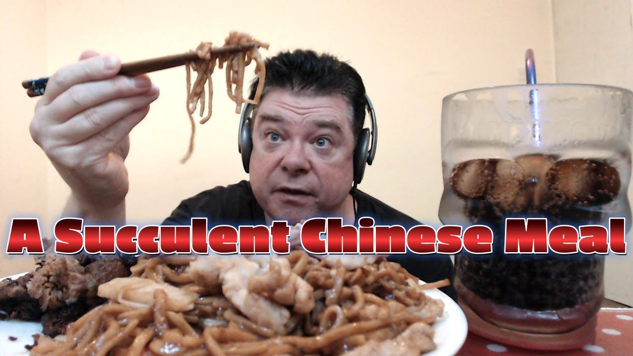 ASMR - Eating Chicken Chow Mein And Crispy Duck - YouTube