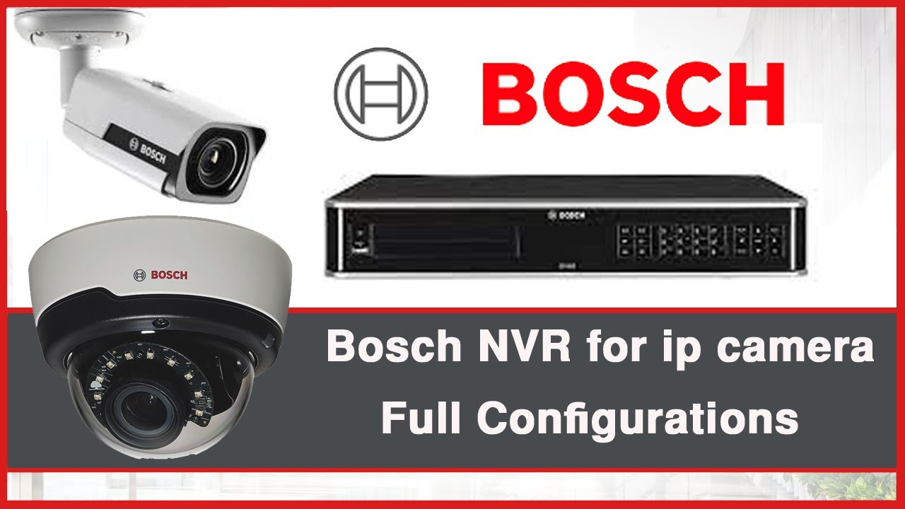 Bosch nvr for ip camera Full configurations for Asa Technology - YouTube