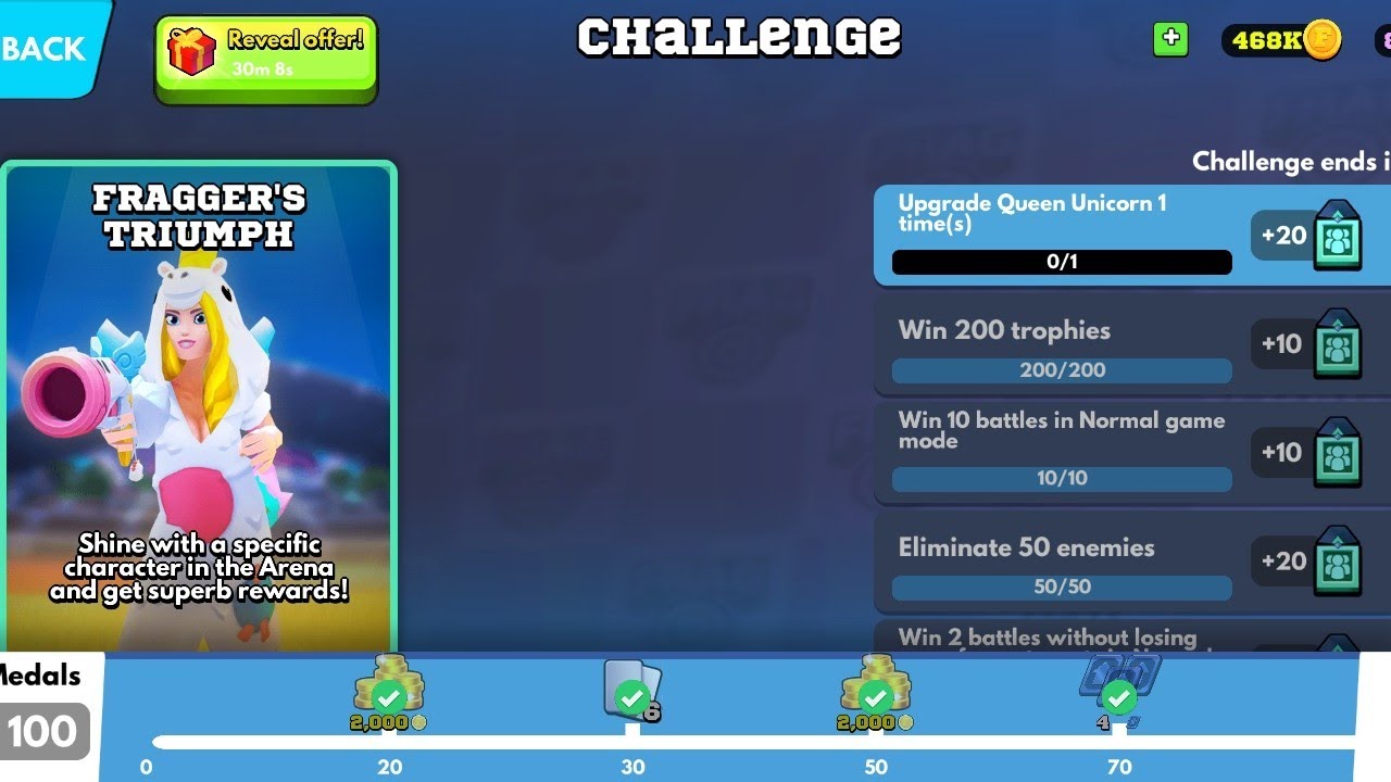 Completed Queen Unicorn Challenge (Frag Pro Shooter) - YouTube