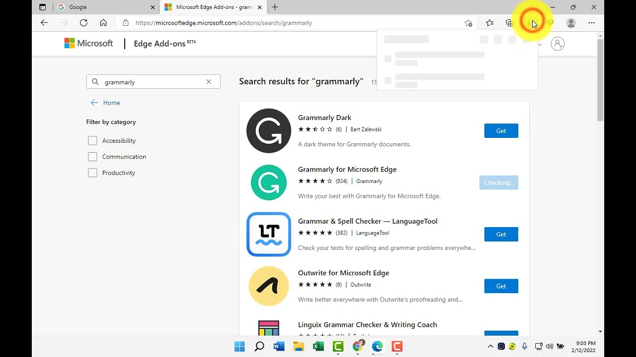 How To Install GRAMMARLY In Microsoft Edge [ Step By Step] - YouTube