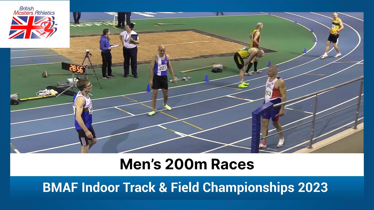 BMAF Indoor Championships 2023 - Men’s 200m Races - YouTube