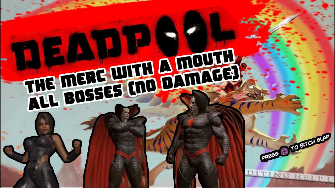 Deadpool The Game All Bosses No Damage Ultra Violence Difficulty NG+ ...