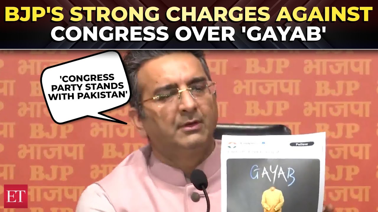 BJP slams Cong as 'Lashkar-e-Taiba Congress' over controversial 'gayab ...