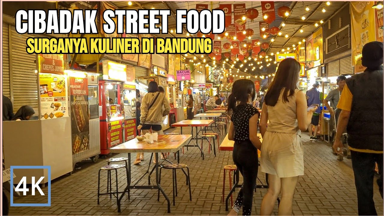 [4K] BANDUNG WALK - Walk Seeing Variety of Street Food at Night - YouTube