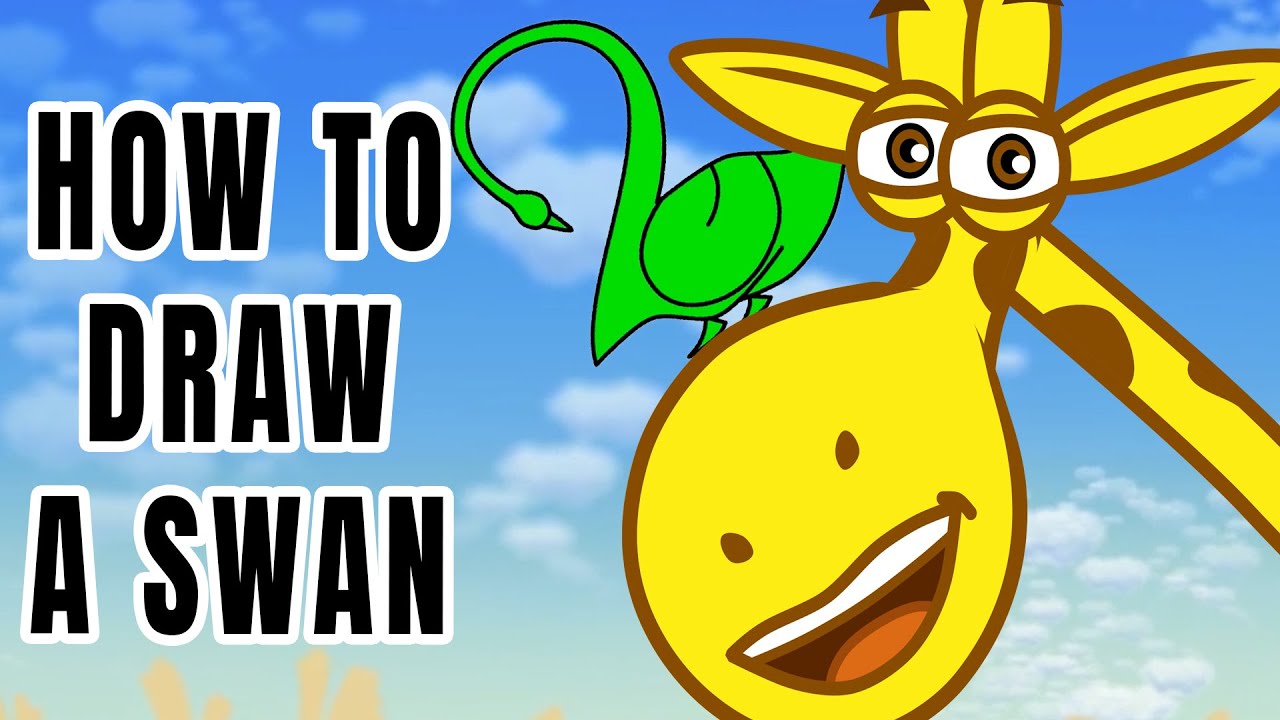 DRAW A SWAN USING THE NUMBER 2 (EASY)| JOZE GIRAFFE | PreSchool Kids ...