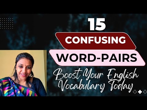 15 Confusing Word-Pairs in English - YouTube