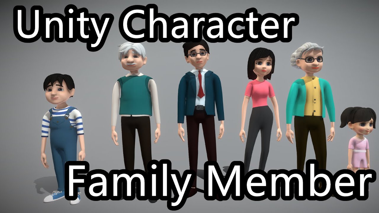 3D Model - Family Member Characrter - Downloadable - YouTube