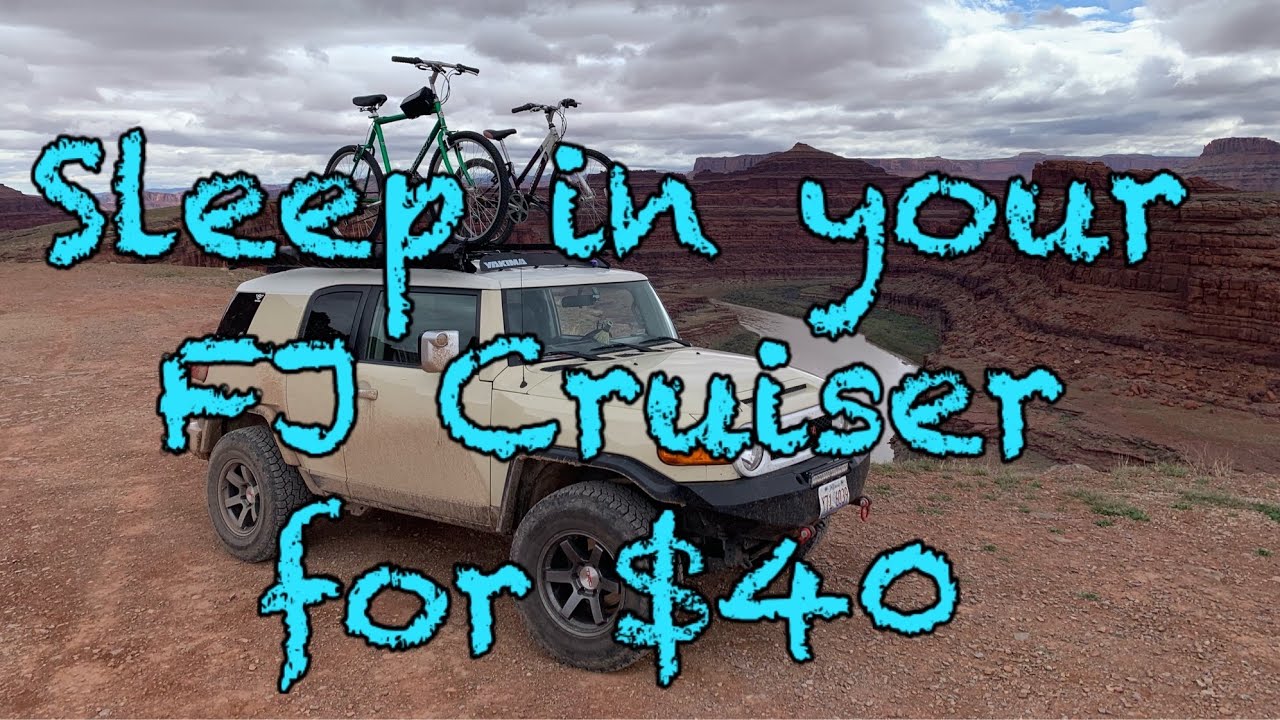 Sleeping Setup for FJ Cruiser: Chicago to Moab Overlanding Trip - YouTube