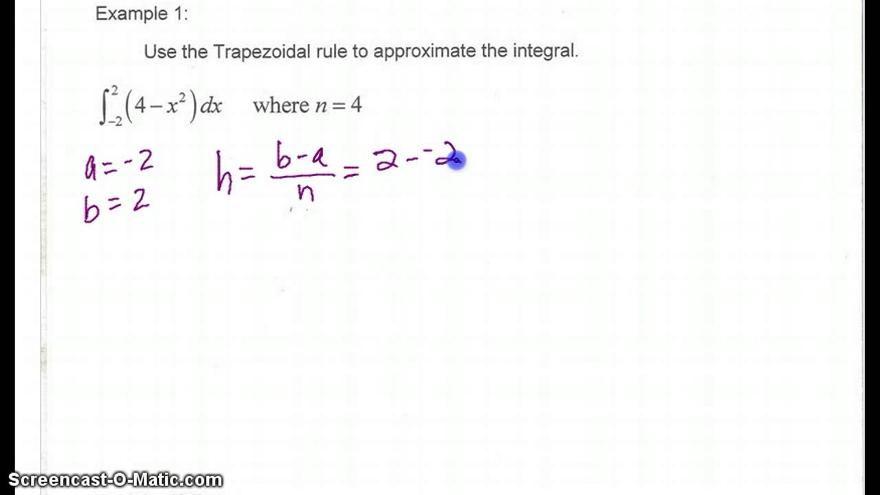 Calculus: Trapezoidal Rule - YouTube