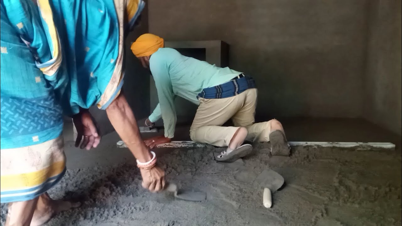 Floor Plastering Work//ଘର ତଳି ପ୍ଲାଷ୍ଟରିଙ୍ଗ୍//👍👍👍👍👍 - YouTube