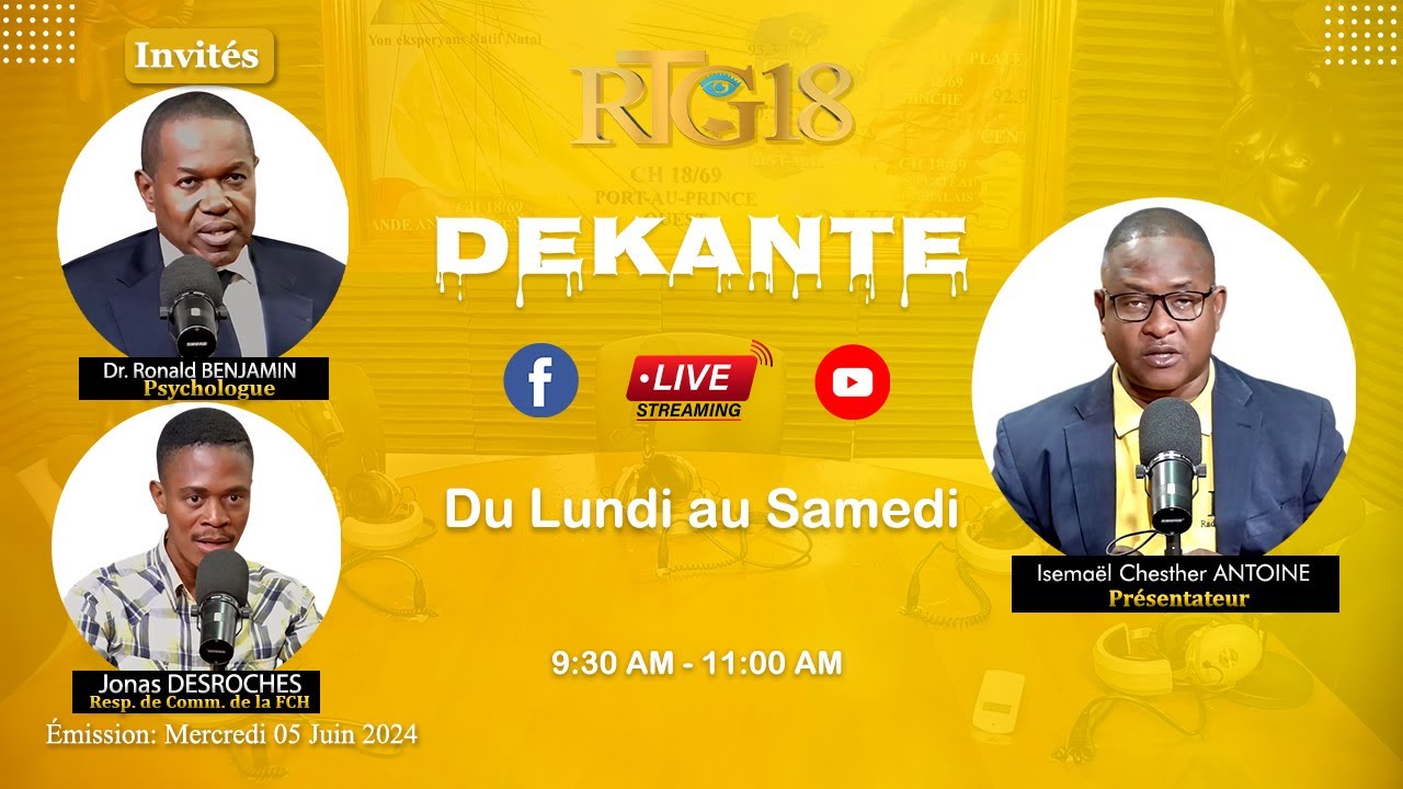 DEKANTE 05-06-2024| Dr Ronald Benjamin, Jonas Desroches - YouTube