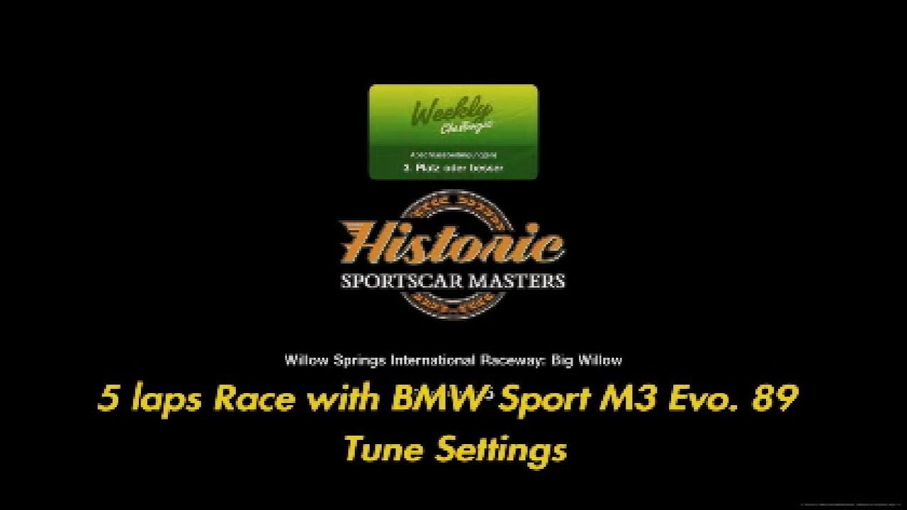 GT7 | Weekly Challenge | Race 2 | BMW M3 Sport Evo. ´89 | Tune Settings - YouTube