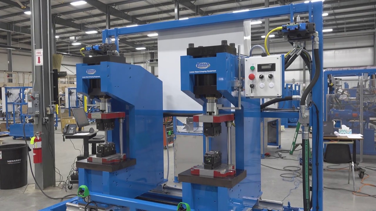 Lomar S1137 Dual Head Crimp Machine - YouTube