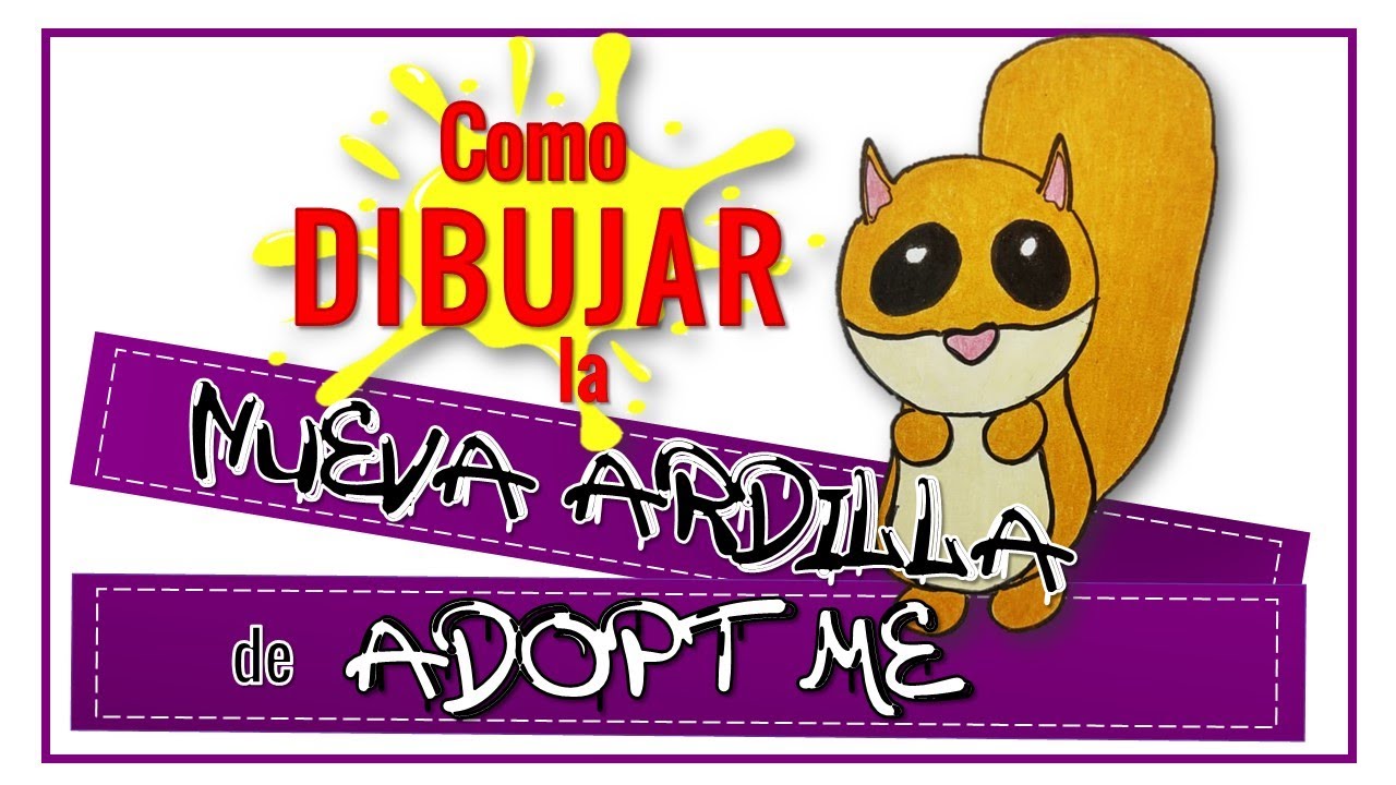 Cómo DIBUJAR la NUEVA 🐿️ARDILLA de ADOPT ME ROBLOX/How to DRAW NEW ...