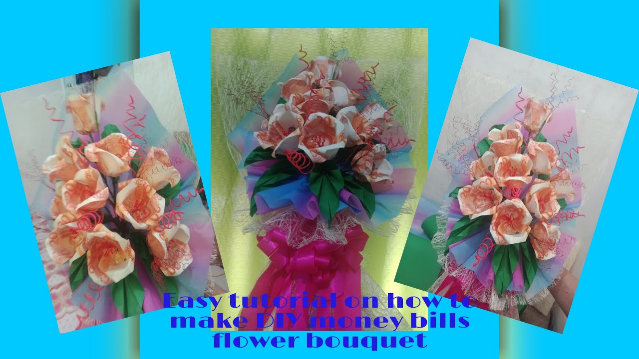 DIY money bouquet || step by step tutorial - YouTube