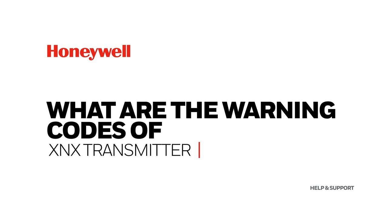 What are the Warning codes of XNX Transmitter - YouTube