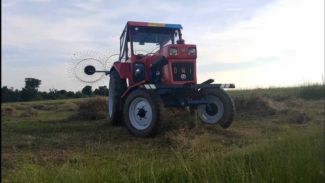 Universal 650M la greblat ( grebla tip soare) - YouTube