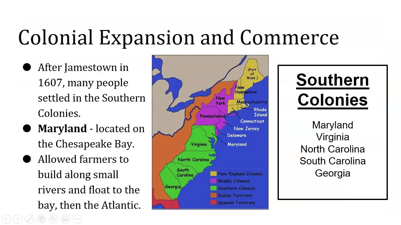 Southern Colonies Rivers